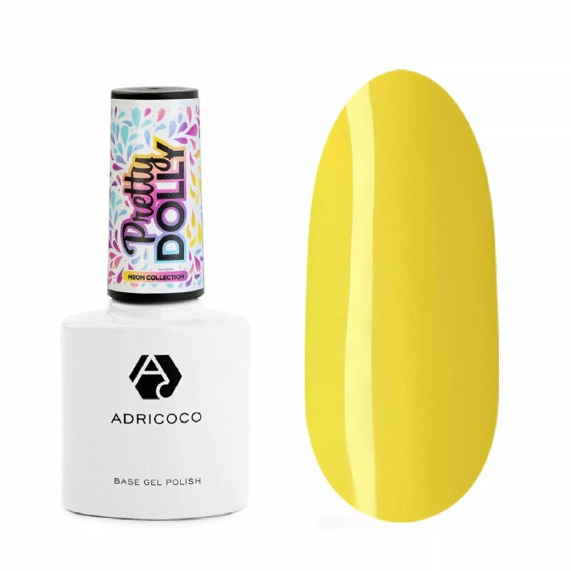 ADRICOCO, Гель-лак Pretty dolly №15 неоновый цитрусовый (8 мл.) купить в интернет-магазине ...